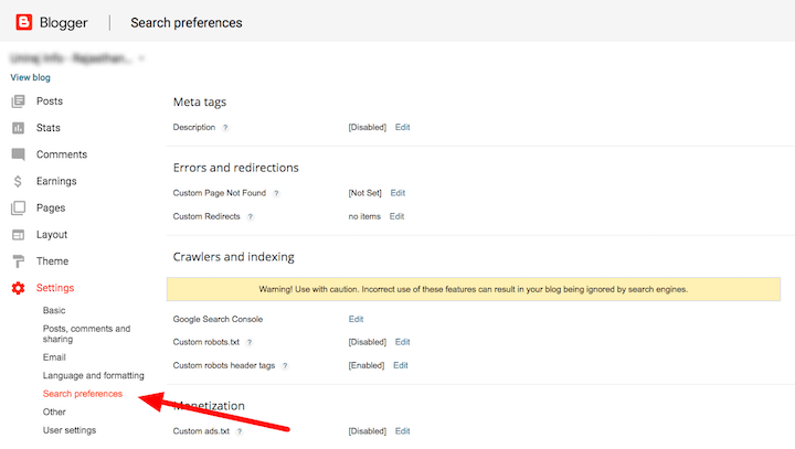 How To: Enable Search Description In Blogger (BlogSpot) Blog Posts